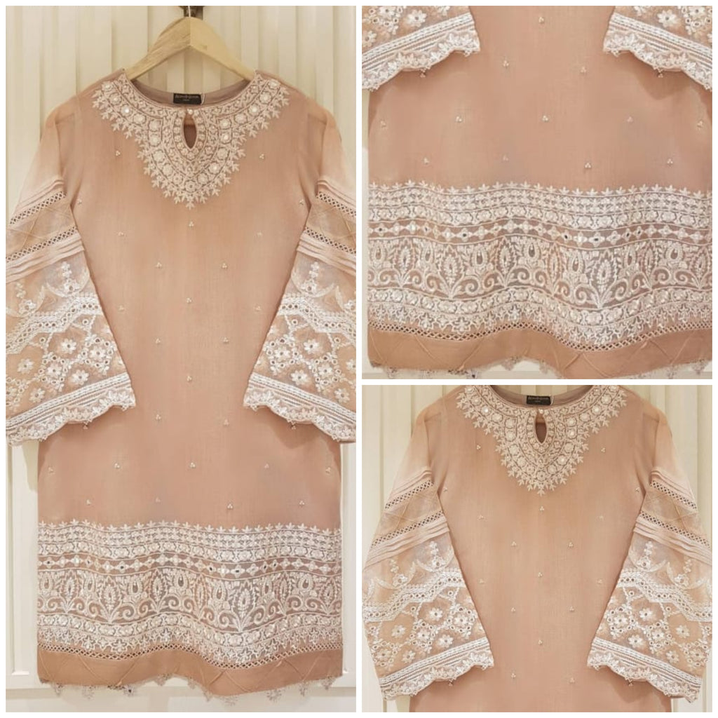 Agha Noor Heavy Embroidered with Embroidered Organza dupatta-Ga1748 ...