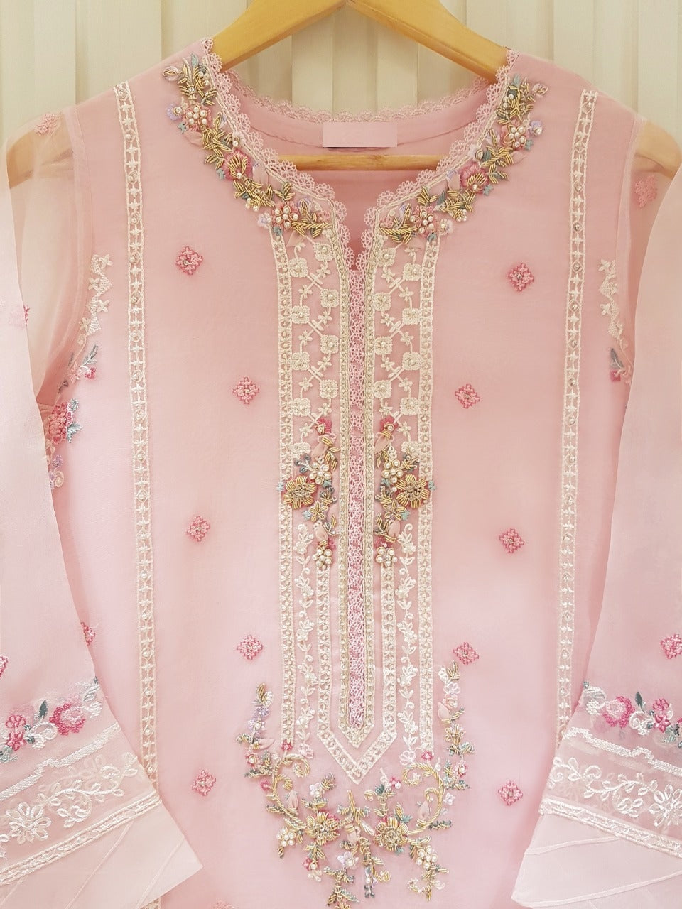 Agha Noor Heavy Embroidered with Embroidered Organza dupatta-Ga1747 ...