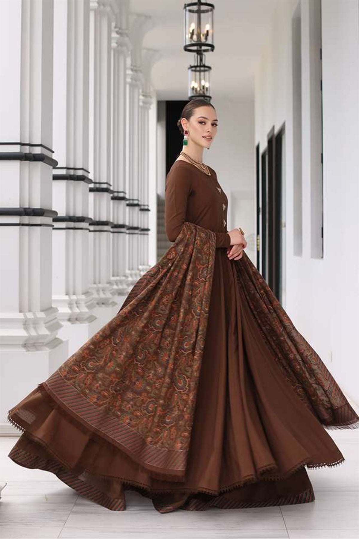 Bareeze 3PC Dhanak Suit with Heavy Embroidered Shawal -GA1984 – Gul Attire
