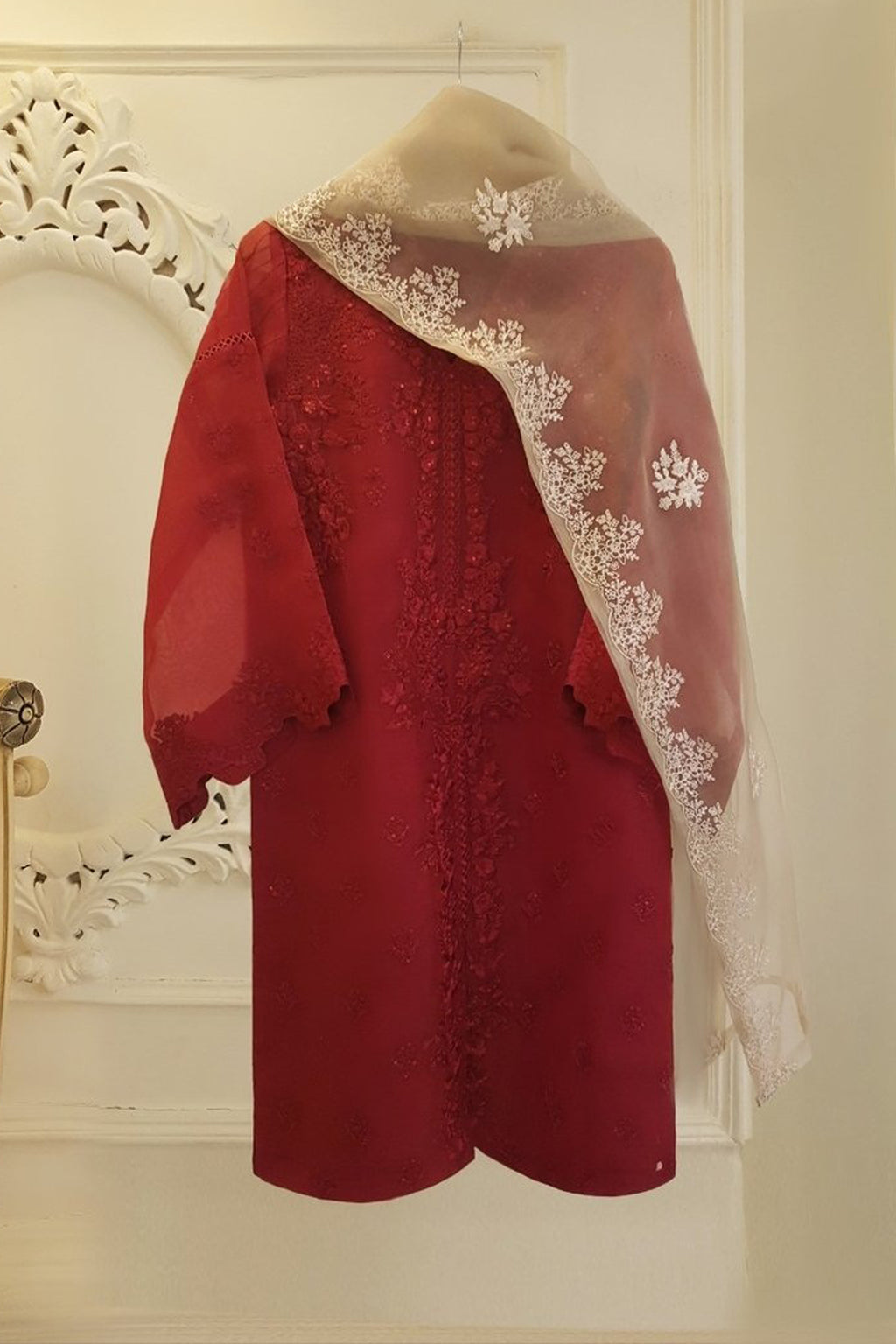 Agha Noor Heavy Embroidered with organza dupatta-GA1625 – Gul Attire